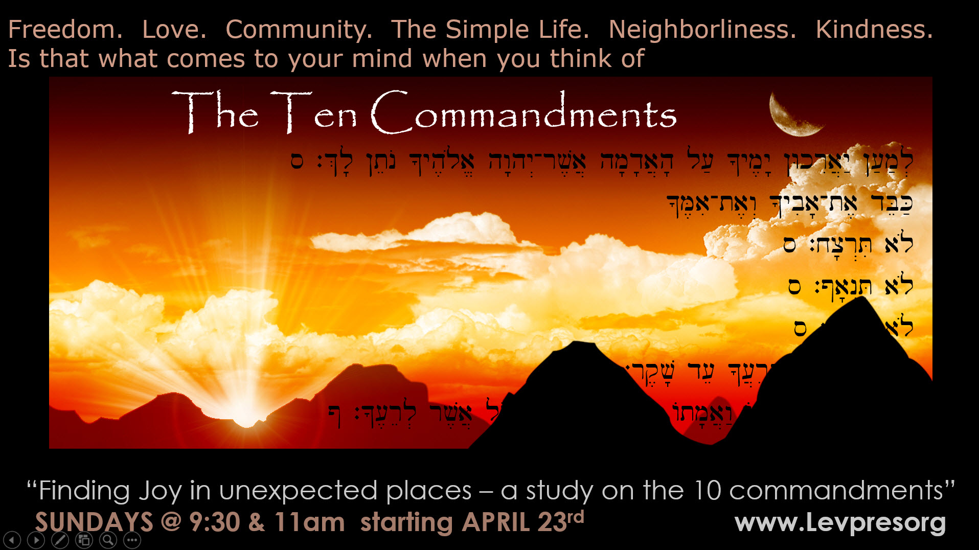 The Ten Commandments - Leverington Church